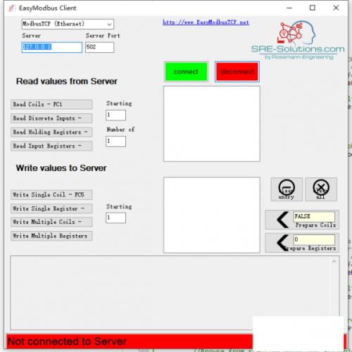 c# EasyModbus Client